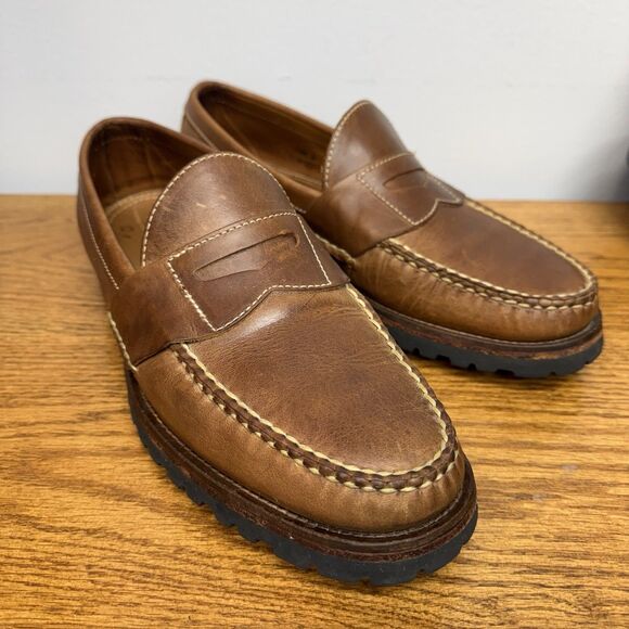 Orvis | Shoes | Vtg Orvis Brown Leather Penny Loafers Slipon Shoes Mens ...